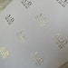 Gold Foil Sticker Label Modern Round Foil Favor Envelope Labels Gold ...
