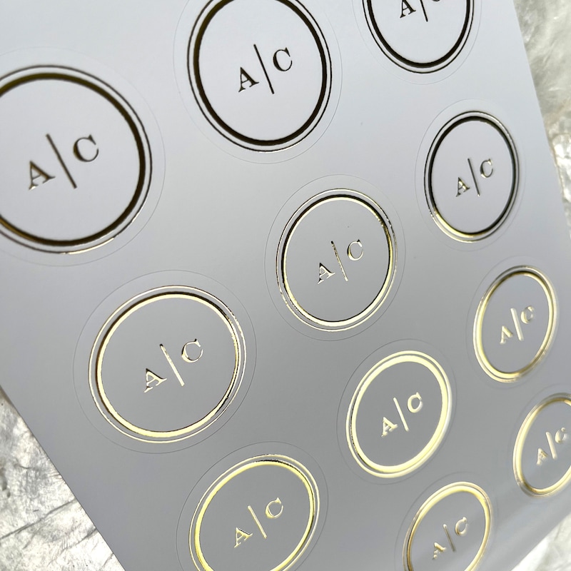 Gold Foil Stickers - Etsy
