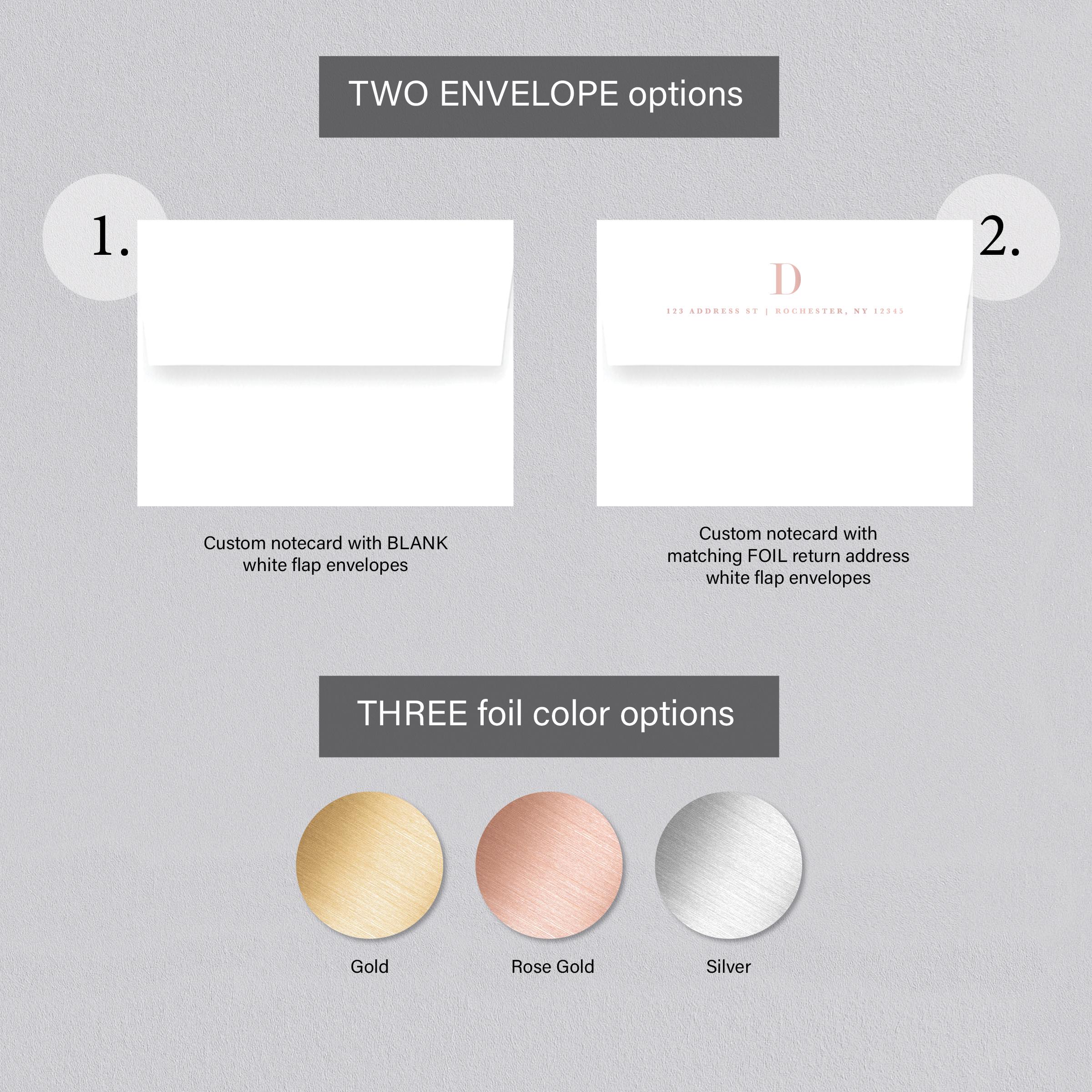 Personalized Raised Foil Monogram Note Cards | Luxury Custom Stationery ...