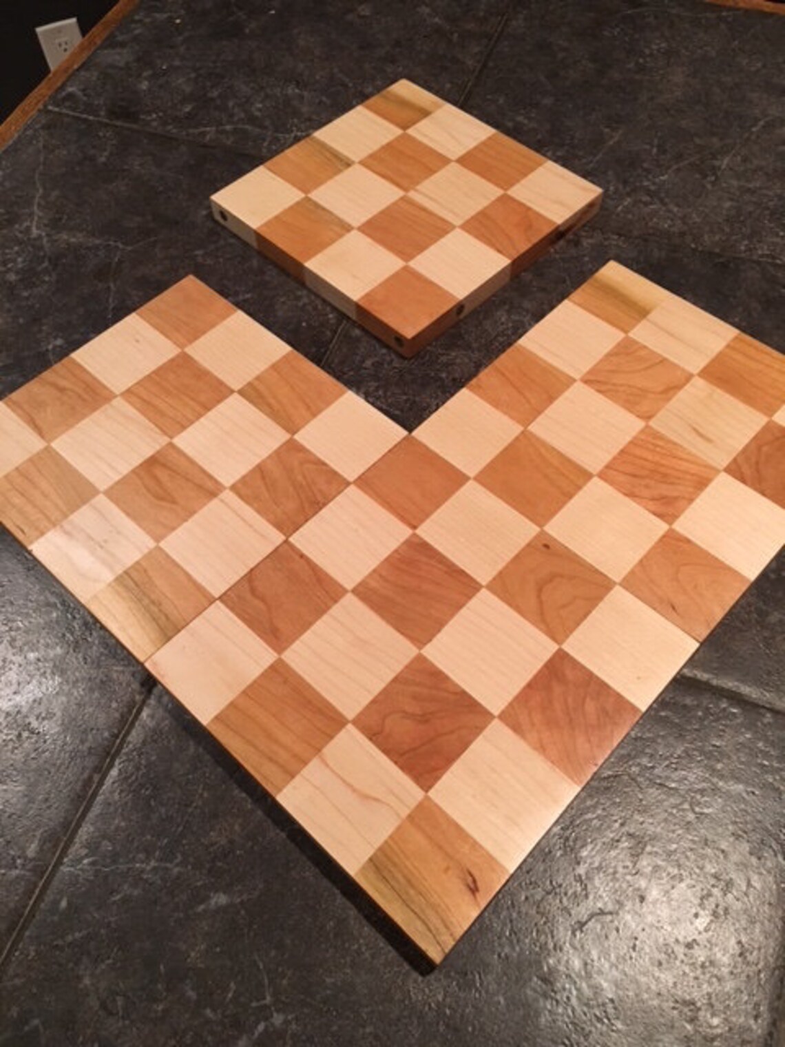 Tower Series ~ Maple and Cherry Chess Board - Etsy