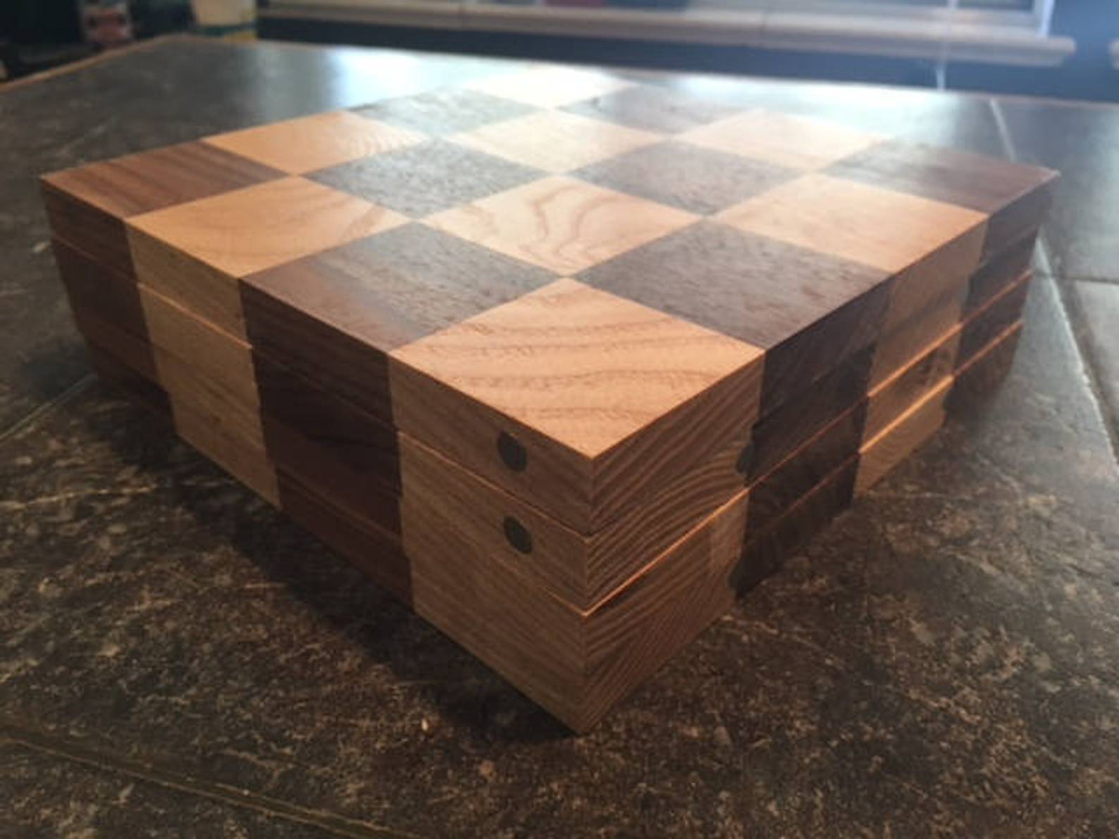 Tower Series ~ Ash and Walnut Chess Board - Etsy