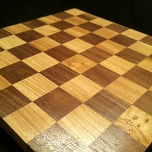 Ash and Walnut Chess Board - Etsy