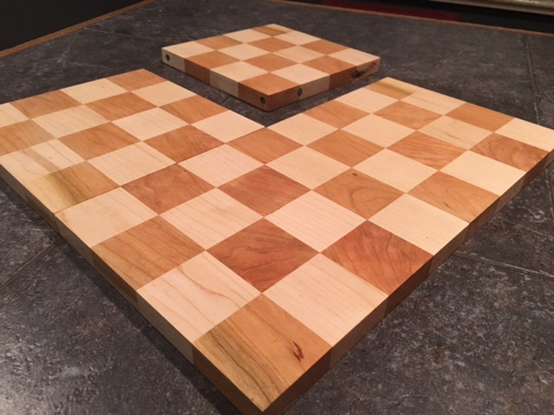 Tower Series ~ Maple and Cherry Chess Board - Etsy