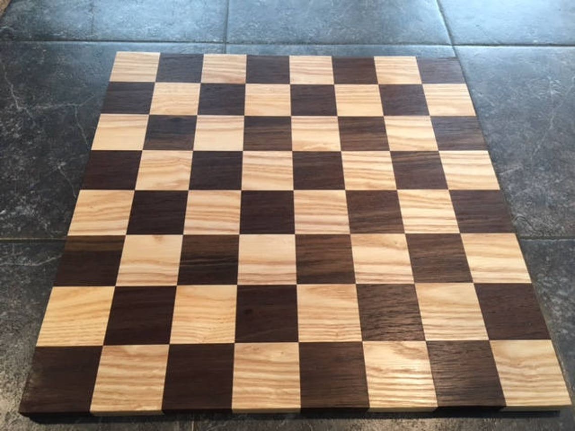 Ash and Peruvian Walnut Chess Board - Etsy