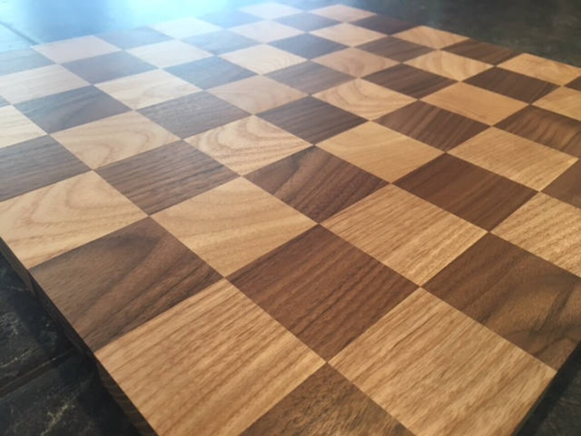 Tower Series ~ Ash and Walnut Chess Board - Etsy