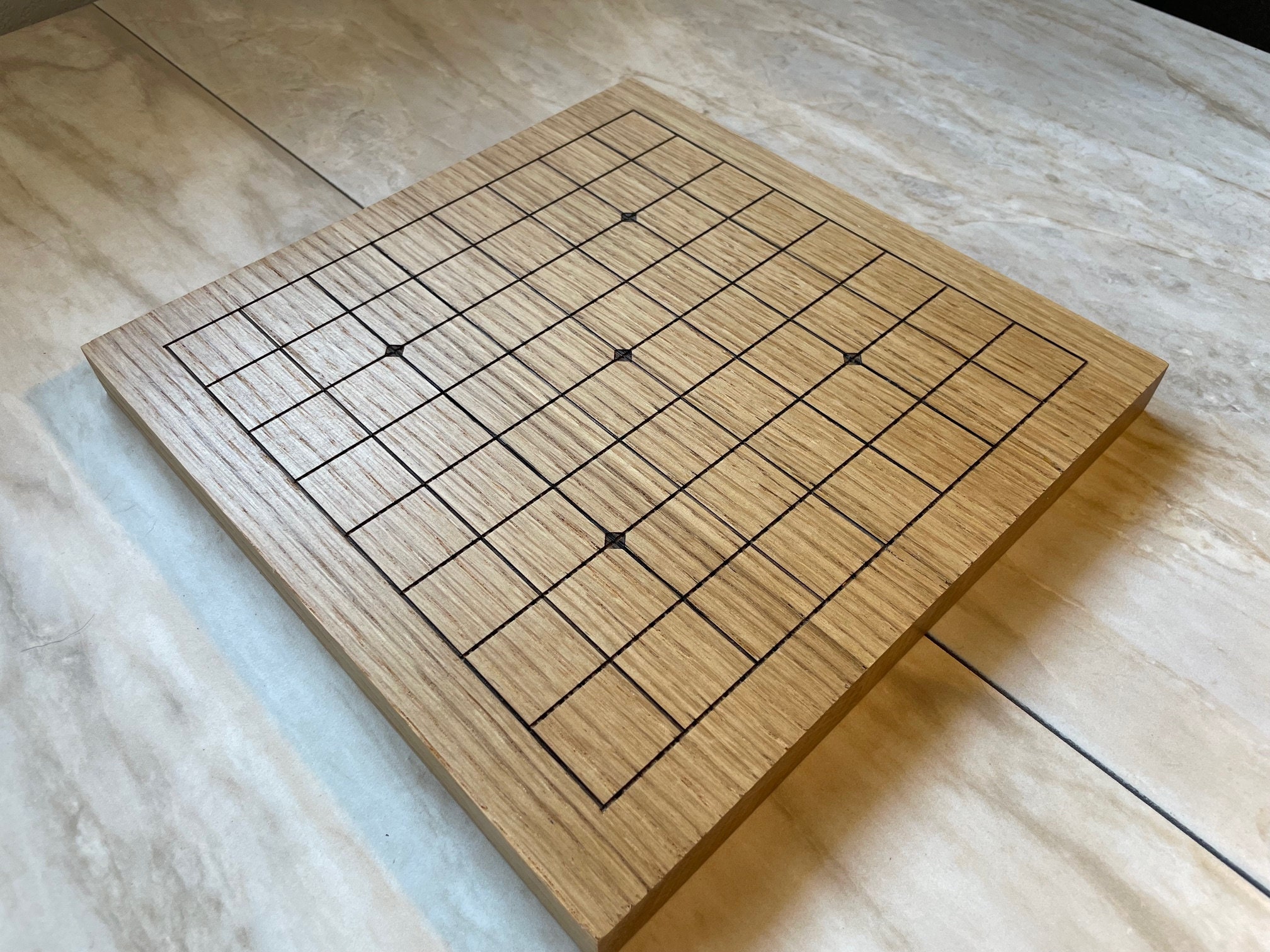 GO Board (9x9) White Oak - Etsy