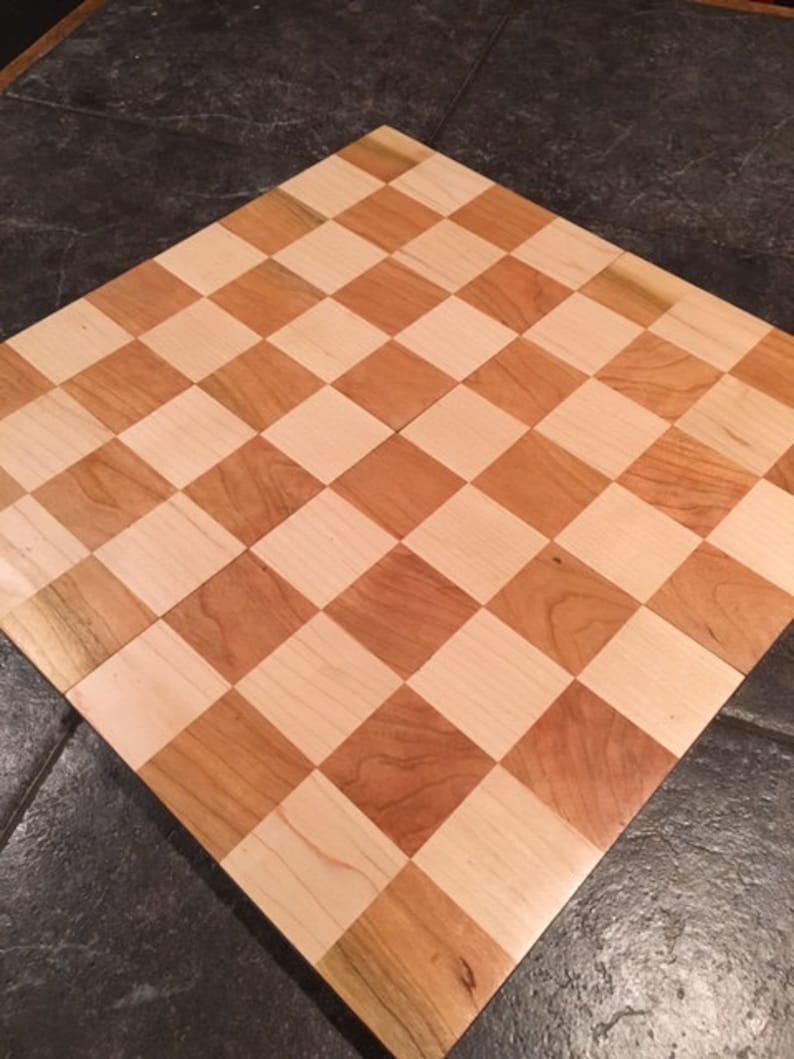 Tower Series ~ Maple and Cherry Chess Board - Etsy