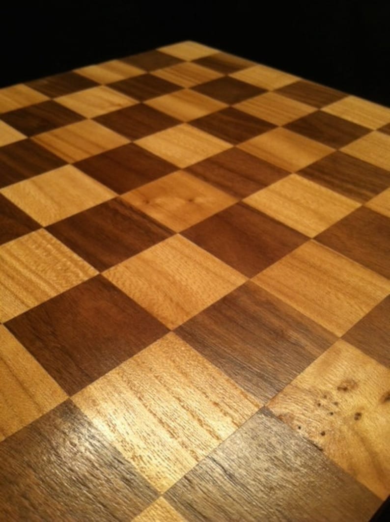 Ash and Walnut Chess Board - Etsy
