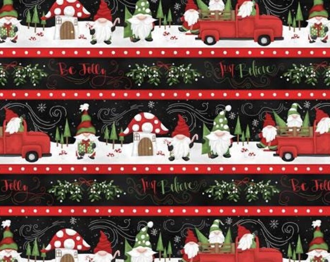 Our Gnome to Yours Christmas Repeating Stripe 56079-319 by Wilmington ...
