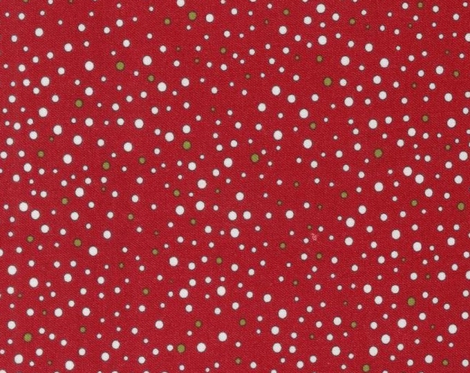 On Dasher Snowballs Red 55665-12 by Sweetwater for Moda 100% Cotton ...
