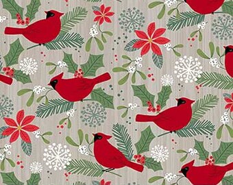 Cardinal fabric | Etsy