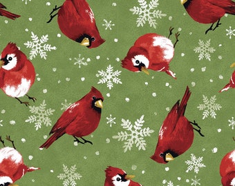 Cardinal fabric | Etsy