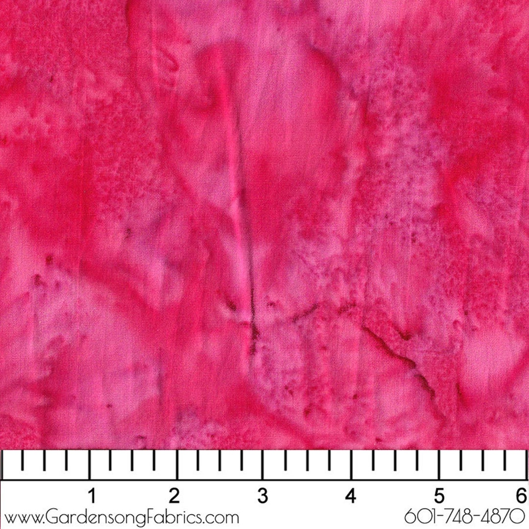 Island Batik HALF YARD French Rose Batik 735777 by Island Batik 100% ...