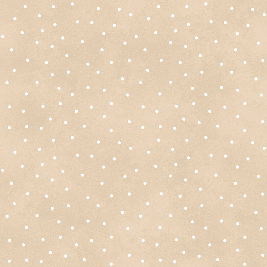 Scattered Dots HALF YARD Tan/ Natural Dots 8119-E2 by Maywood Studio ...