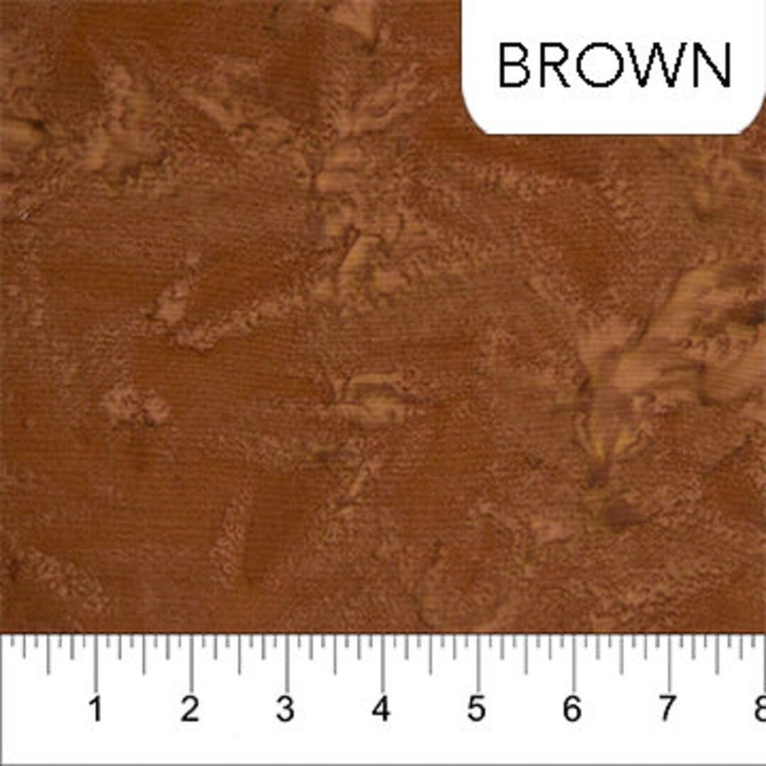 Shadows Brown Batik HALF YARD 81300-35 Banyan Batiks 100% Cotton Batik ...