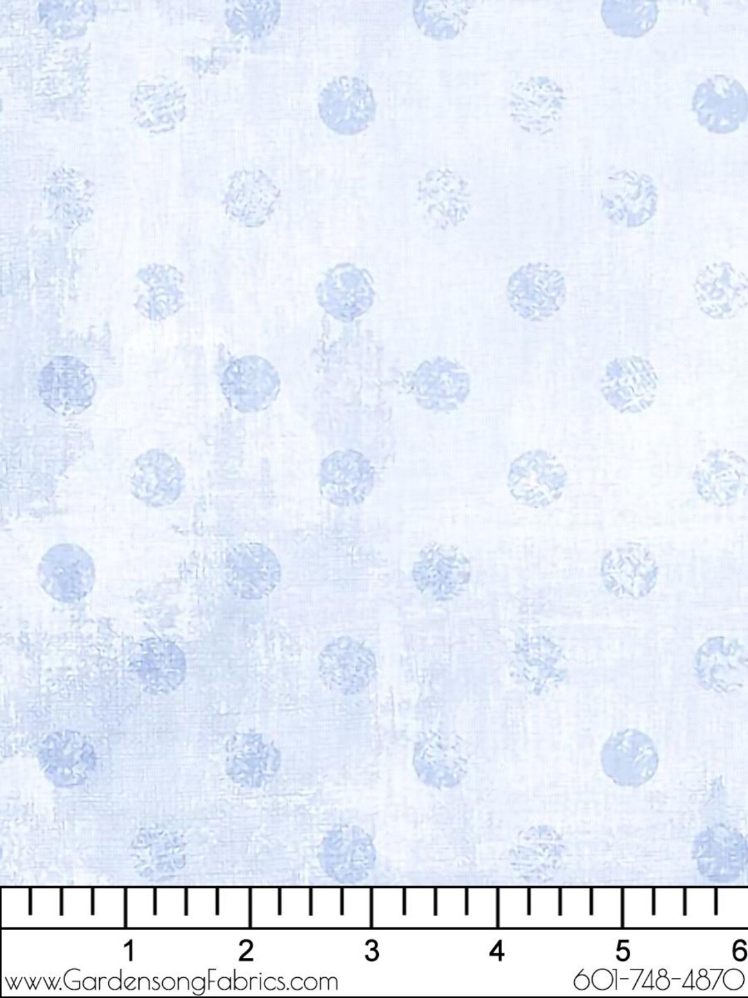 Dry Brush Dots HALF YARD Pale Blue 89290-400 Wilmington Prints 100% ...