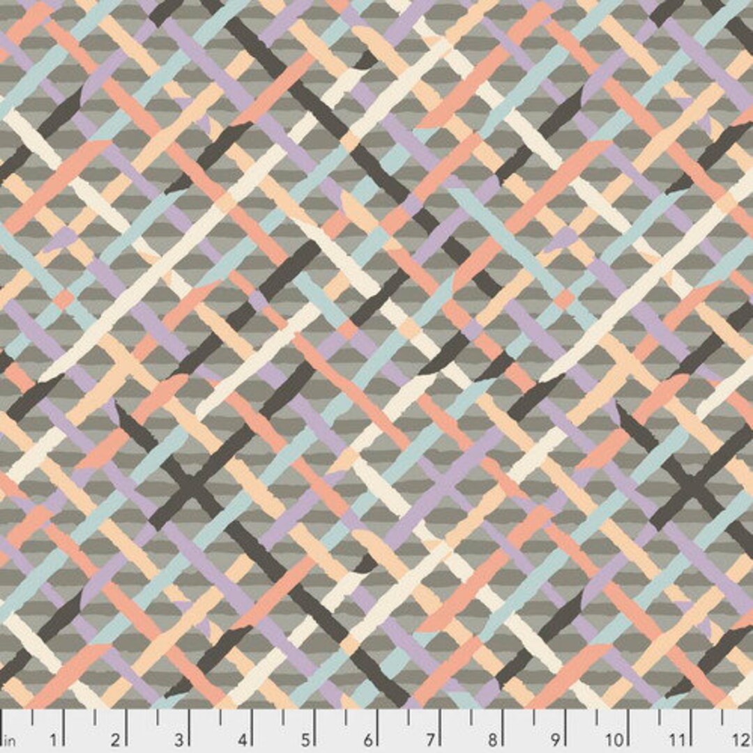 Mad Plaid HALF YARD Stone BM037.STONE Kaffe Fassett 100% Cotton ...
