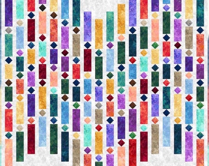 Pattern "chroma Wave Quilt Pattern" PTNP003-10 by Pine Tree Country Quilts Paper Pattern Sewing ...