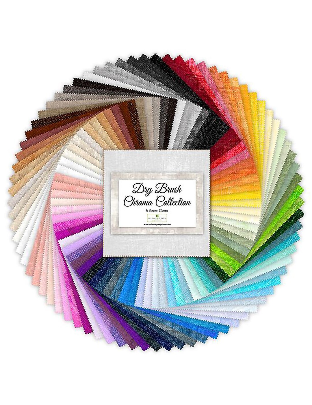 Charm Pack - Dry Brush Chroma Collection 516-1-516 by Wilmington Prints ...