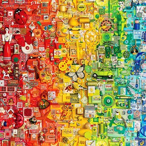 Color Collage II Rainbow Gradient 25230-10 by Northcott 100% Cotton ...