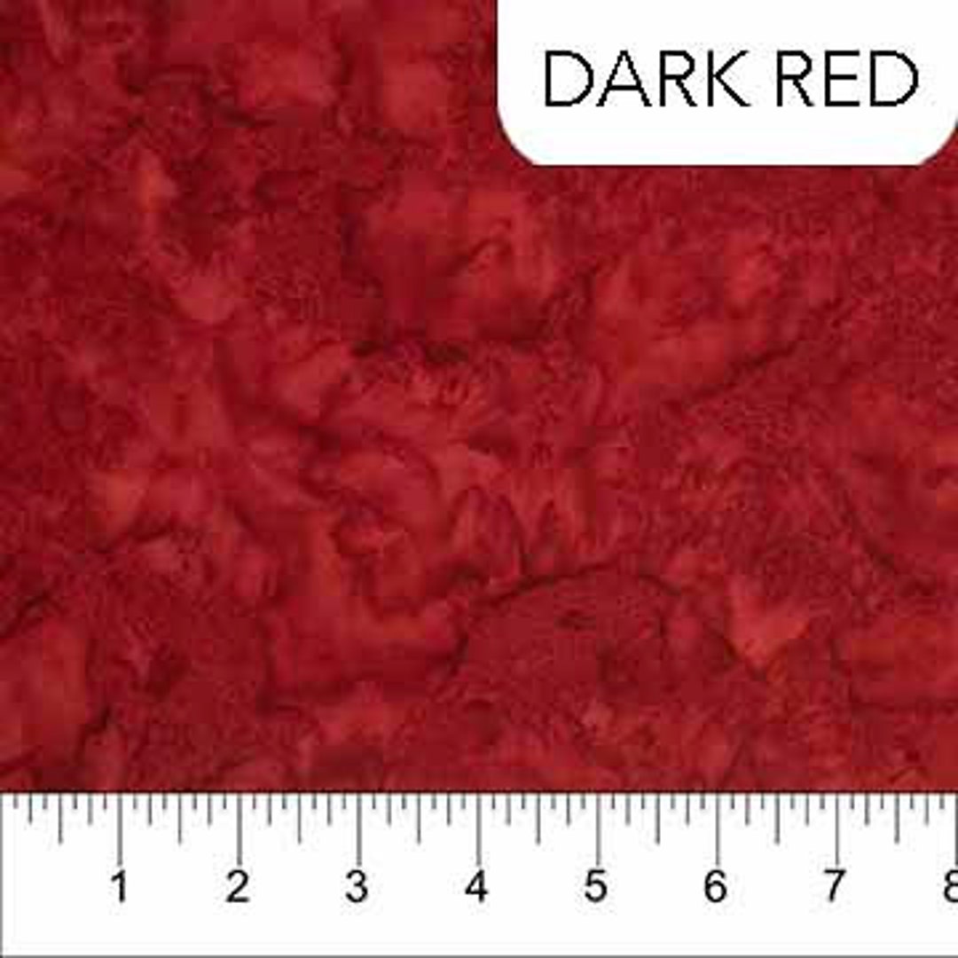 Shadows HALF YARD Dark Red Batik 81300-25 by Banyan Batiks 100% Cotton ...