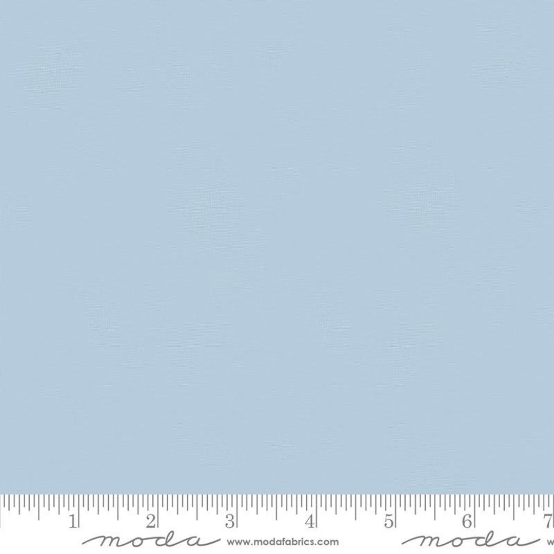 Bella Solid HALF YARD Powder Blue 9900-460 Moda 100% Cotton Quilting ...