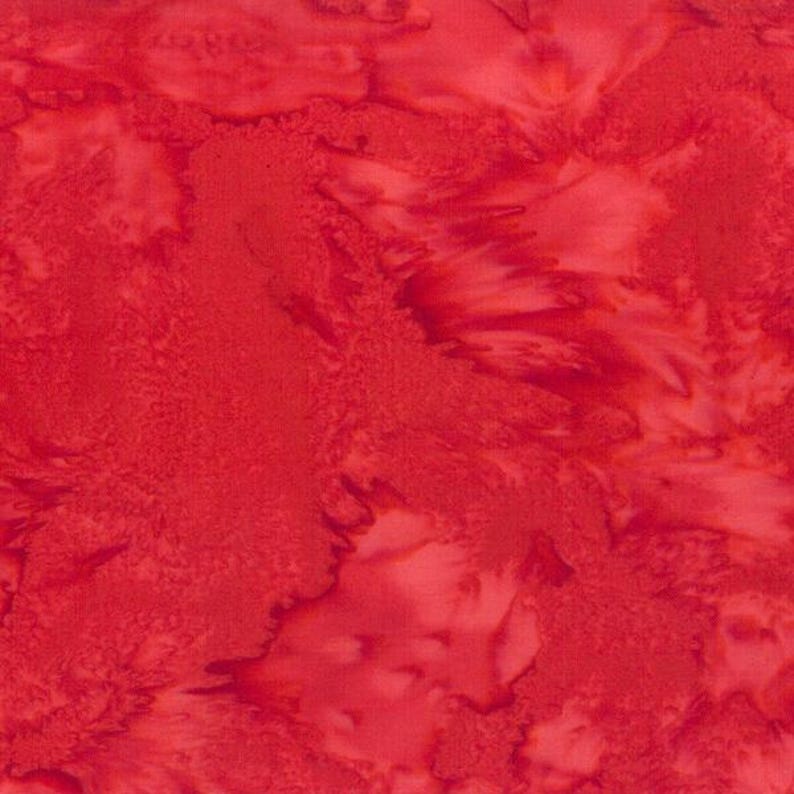 Hoffman Batiks HALF YARD Chilies Red 1895-444 Bali Hand Dyed 100% ...