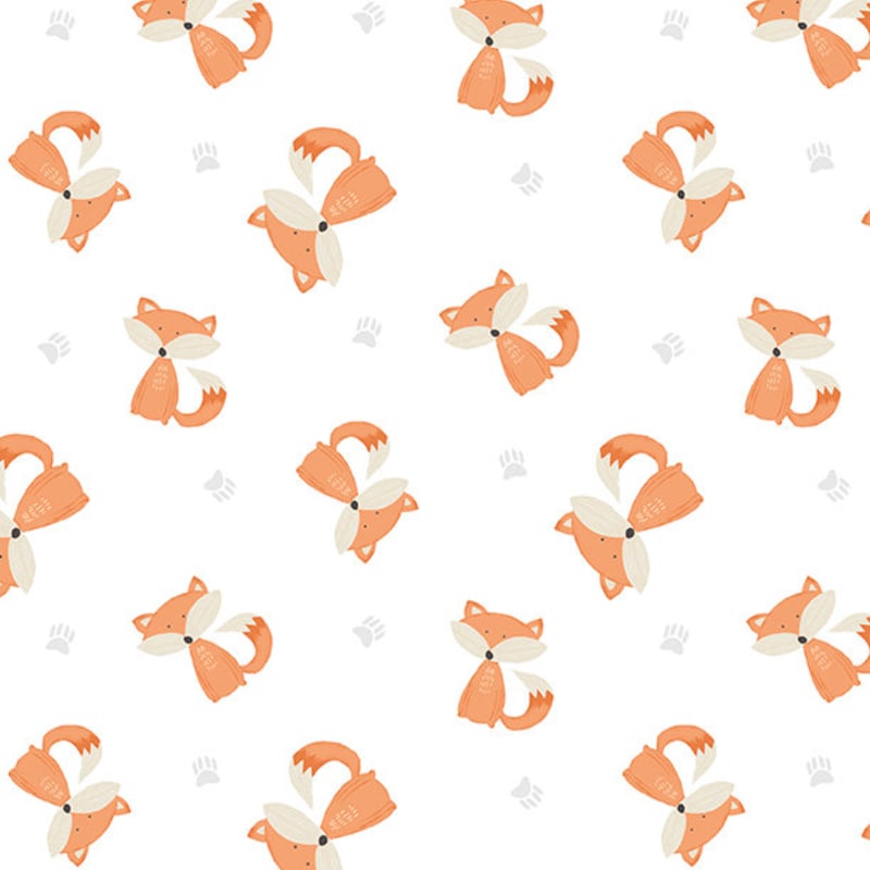 Fox Print Fabric - Etsy