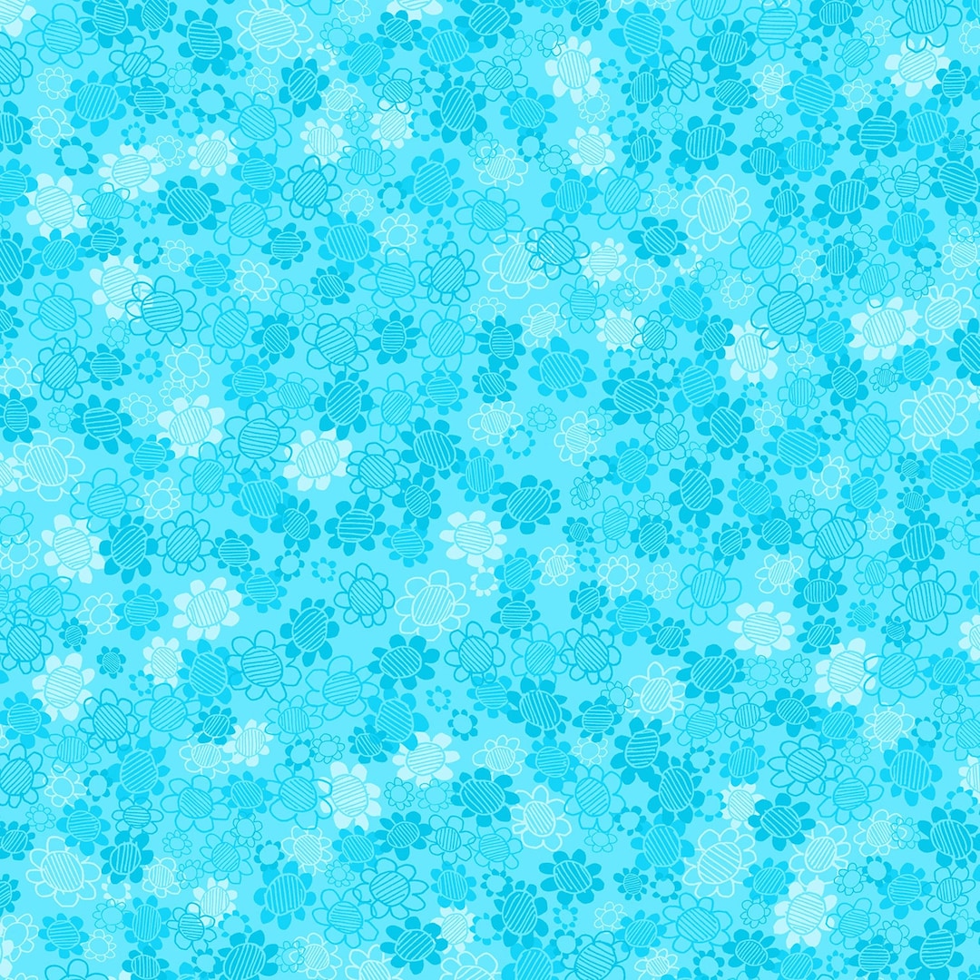 Hopscotch Flower Power Retro Aqua 3640-004 by RJR Fabrics 100% Cotton ...