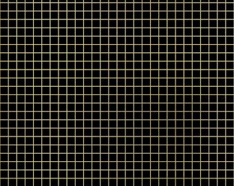 Black Grid Fabric - Etsy