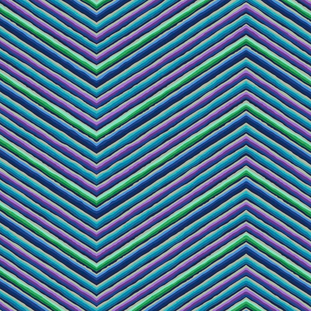 Blue And Green Chevron Pattern