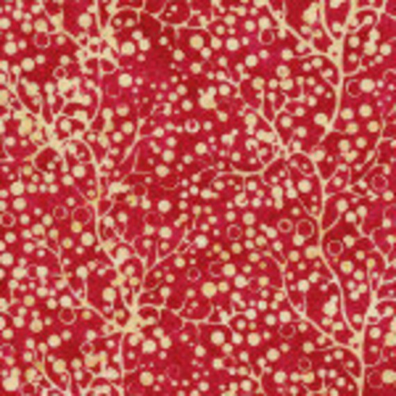 SALE Nordic Nature Berries Cherry Batik 121916370 by Island Batik 100 Cotton Batik Quilting Fabric Yardage Etsy Australia