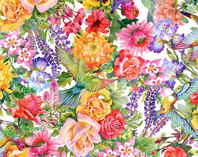 Rose Waltz Floral Purple 2450-13E by Quilt Gate 100% Cotton Fabric ...