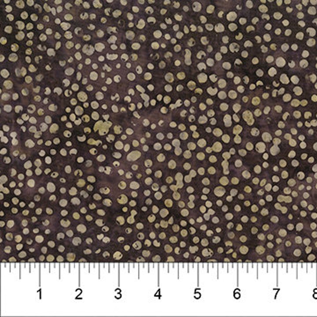 BOLT END Random Dots Chocolate Batik 81205-36 by Banyan Batiks ...