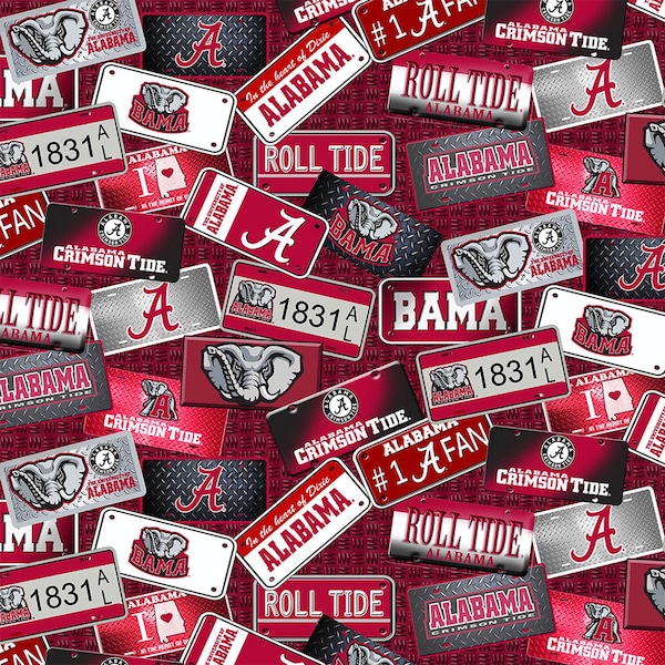Alabama Crimson Tide License Plate - Etsy