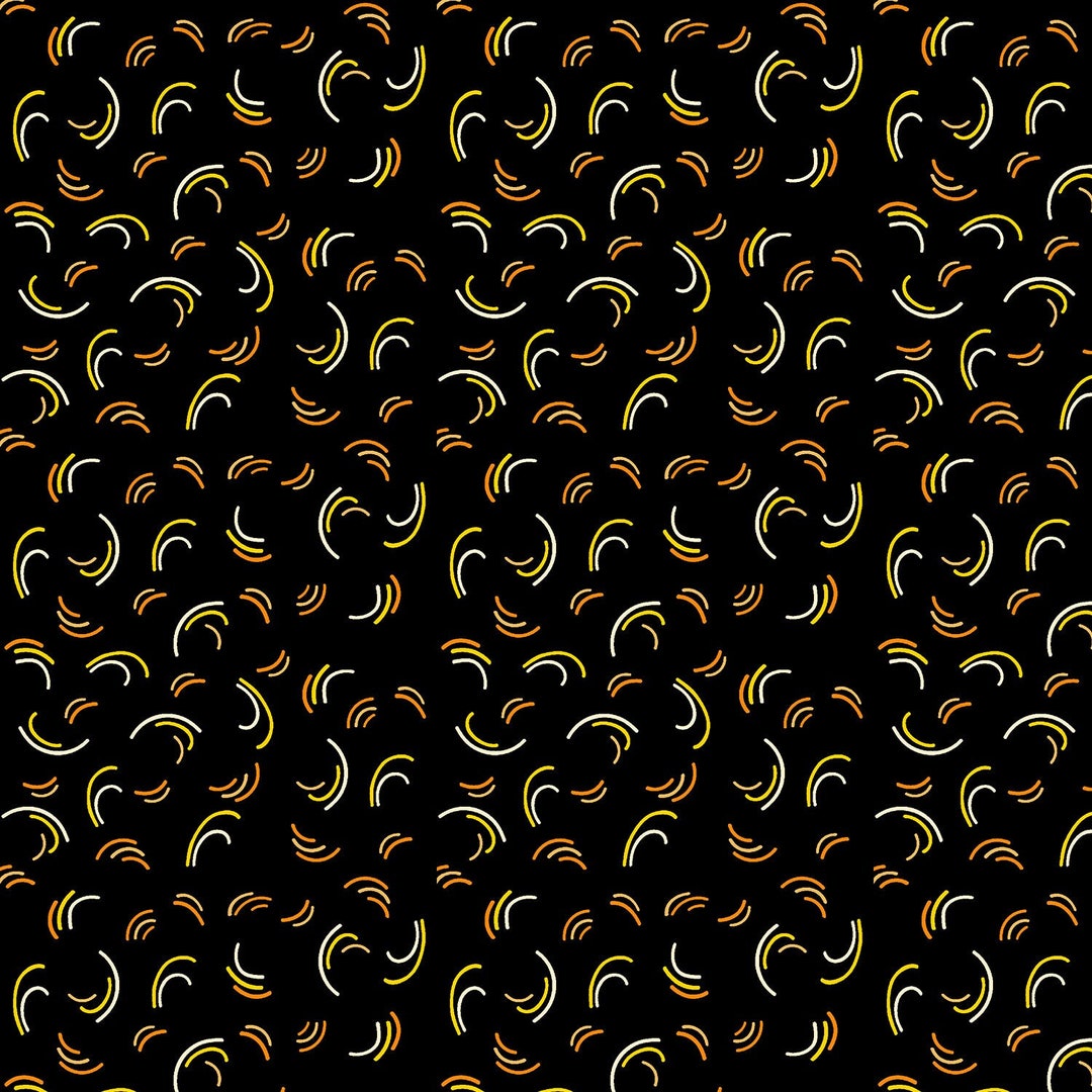 Miniature Minis Springs Candy on Black 1702-CB4 by RJR Fabrics 100% ...