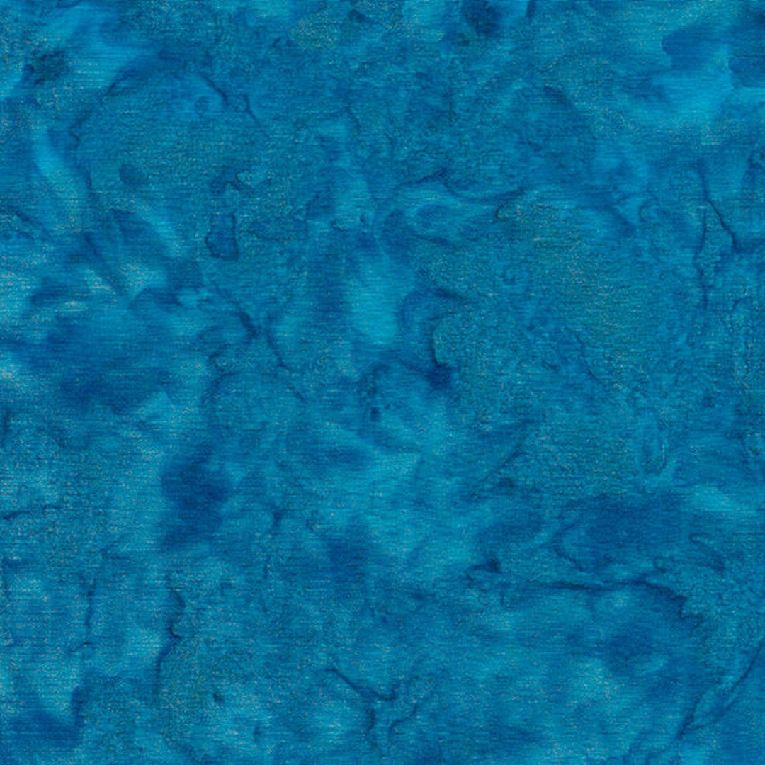 Island Batik HALF YARD Aruba Teal Batik 745405 100% Cotton Batik Fabric ...