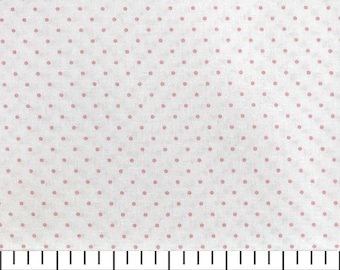 Essential Dots White Baby Pink Dots Moda Basics 8654 59 124 - Etsy
