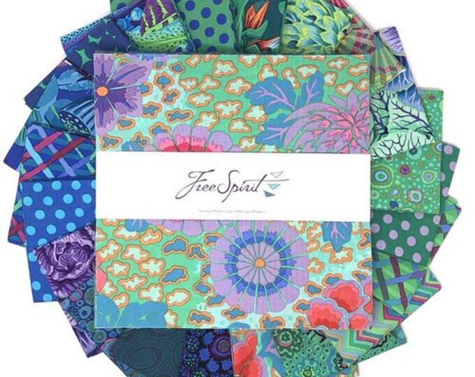 Kaffe Fassett Squares Classics Ocean 610GP.OCEAN by Freespirit 100% ...