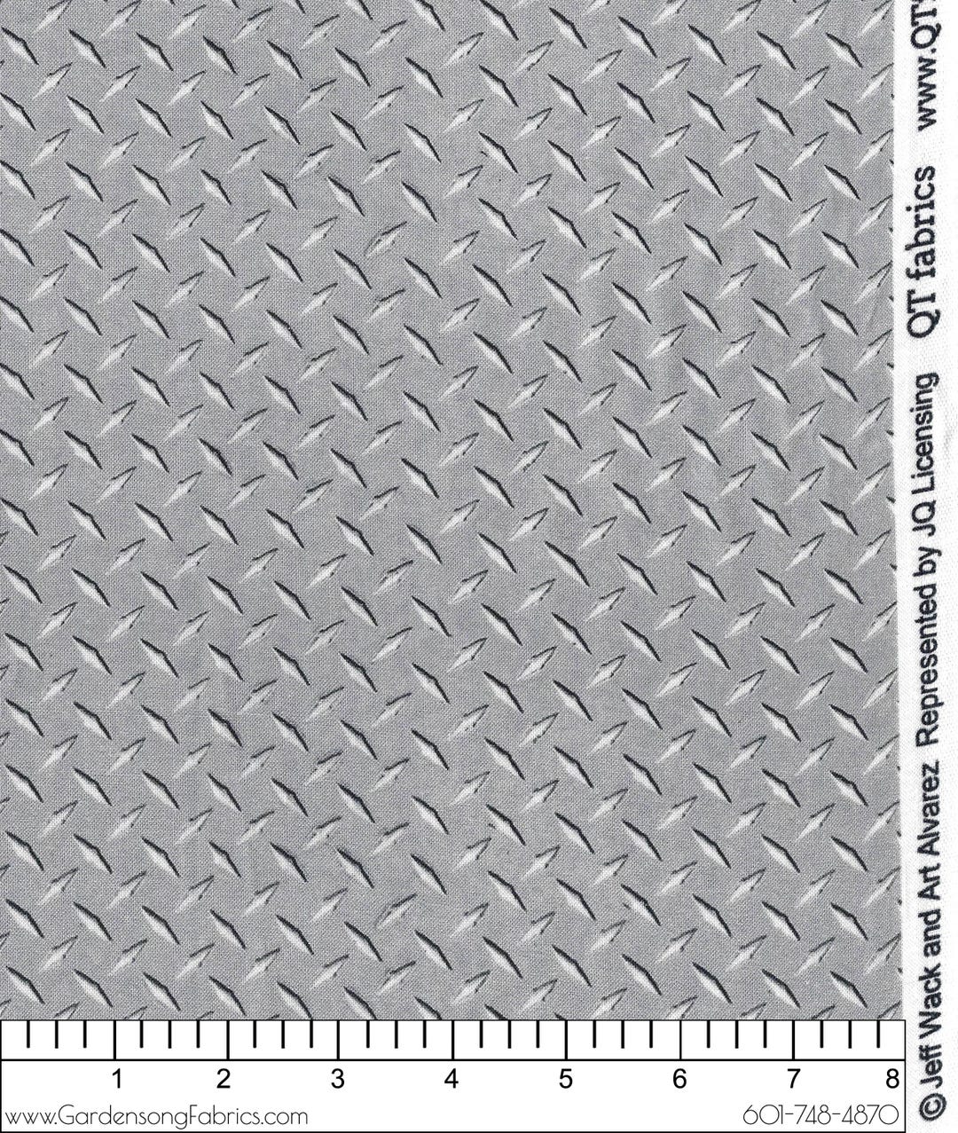 BOLT END - Metal Texture Gunmetal Gray 28277-kz QT Fabrics 100% Cotton ...