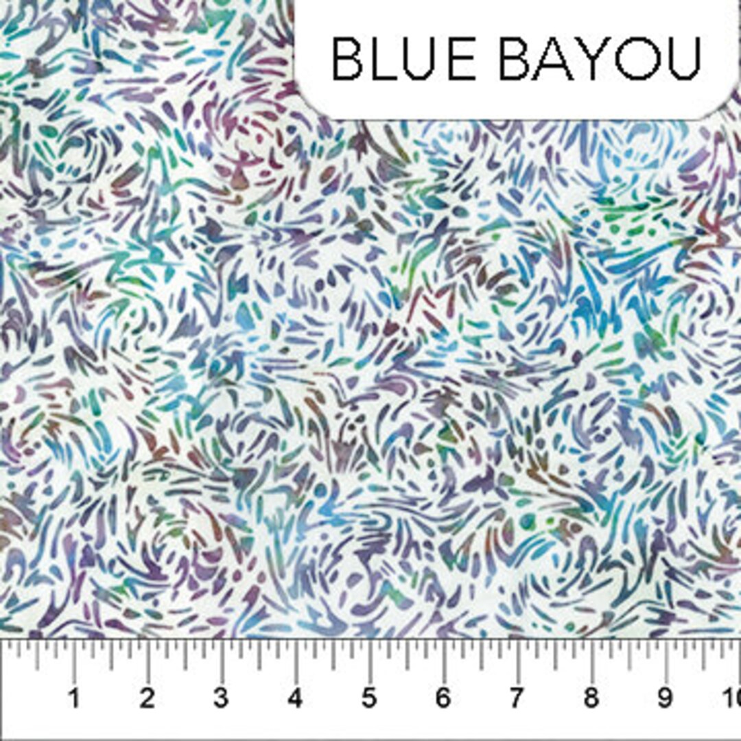 Bffs Blue Bayou Batik 81600-42 by Banyan Batiks / Northcott 100% Cotton ...