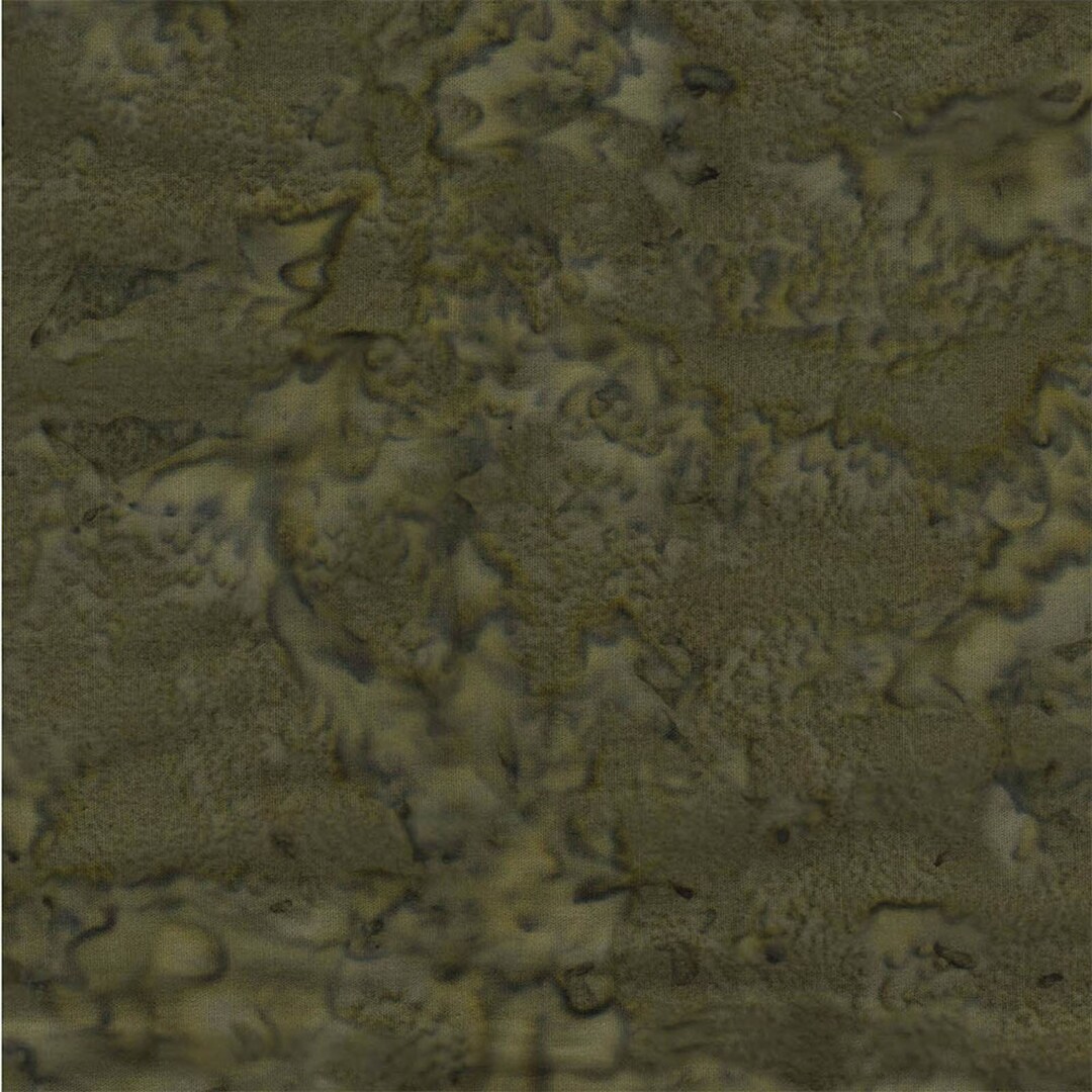 Dark Olive Green Batik 5174-DAO by Sykel Enterprises 100% Cotton Batik ...