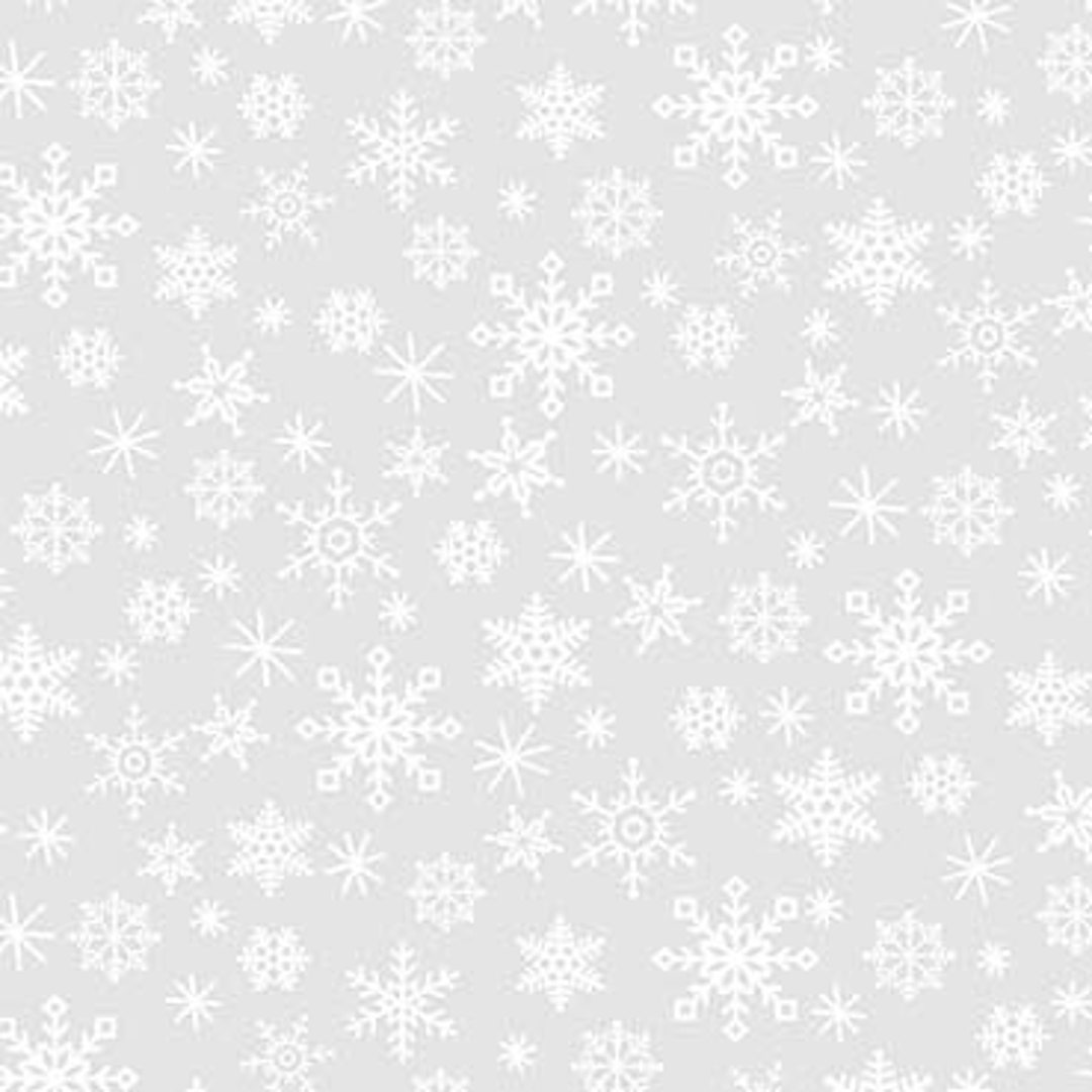 White Hot Snow Flurry White-on-white 10417-WHIT by Michael Miller 100% ...