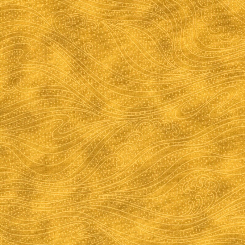 Color Movement Yellow 1MV-28 by in the Beginning 100% Cotton - Etsy