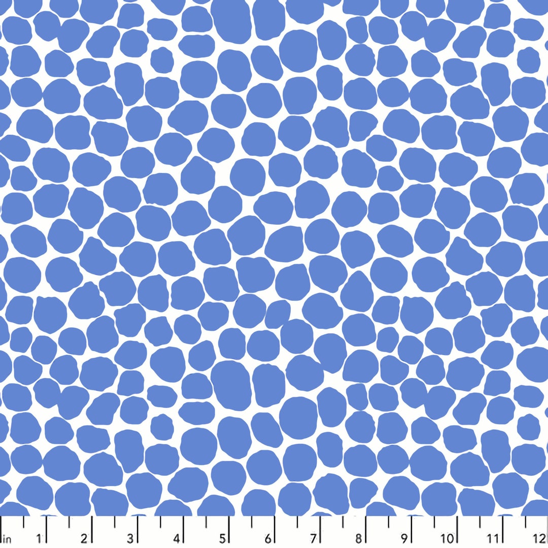 Jumble - HALF YARD Cobalt BM053.COBALT by Kaffe Fassett 100% Cotton ...