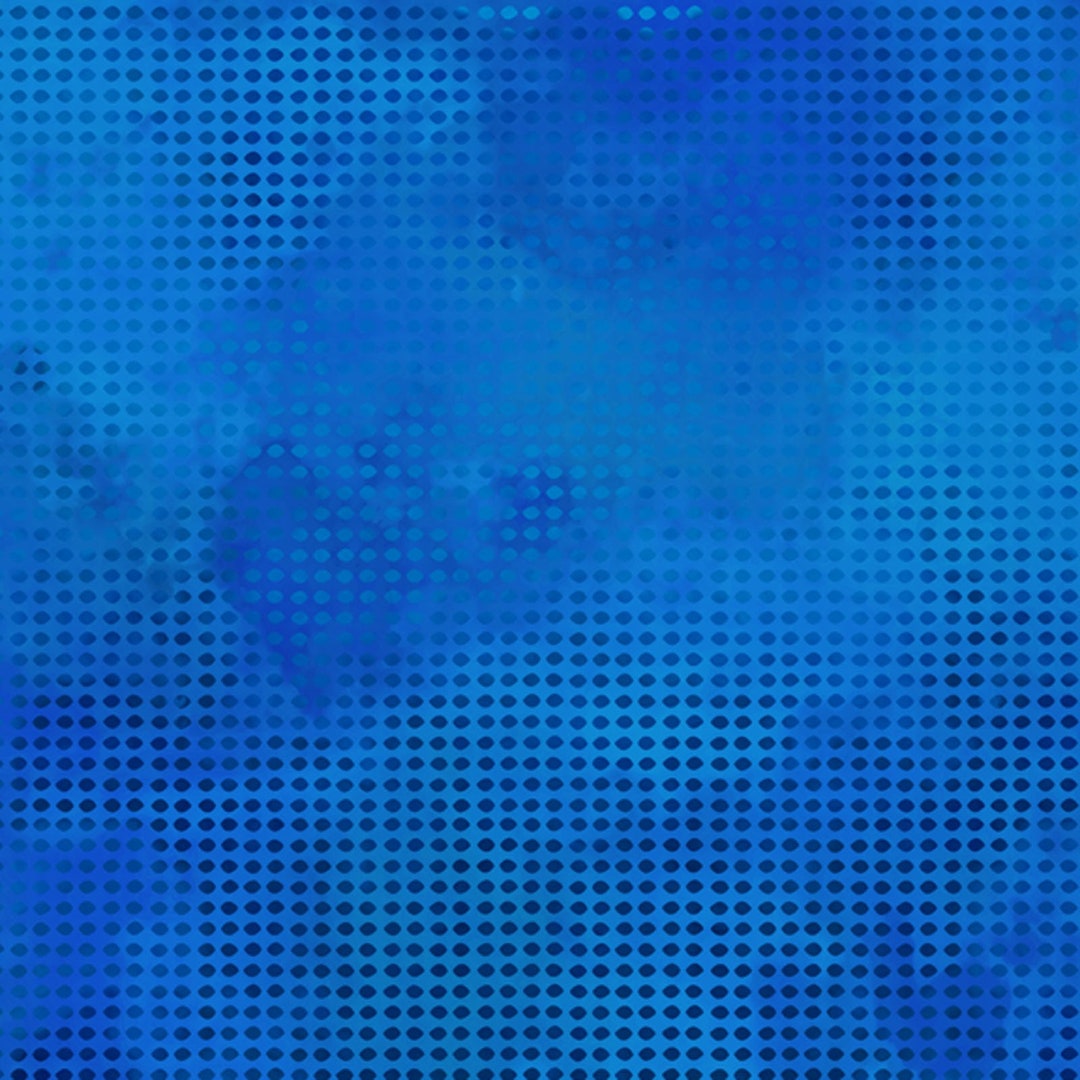 Dit Dot Evolution HALF YARD Blue 1DDE-33 in the Beginning 100% Cotton ...