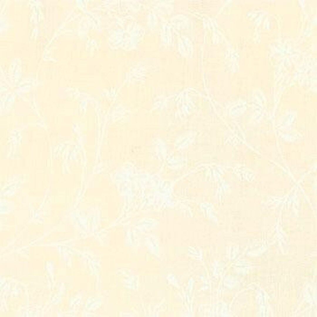 Muslin Mates Medium Floral Muslin (cream) HALF YARD 9917-14 by Moda 100 ...