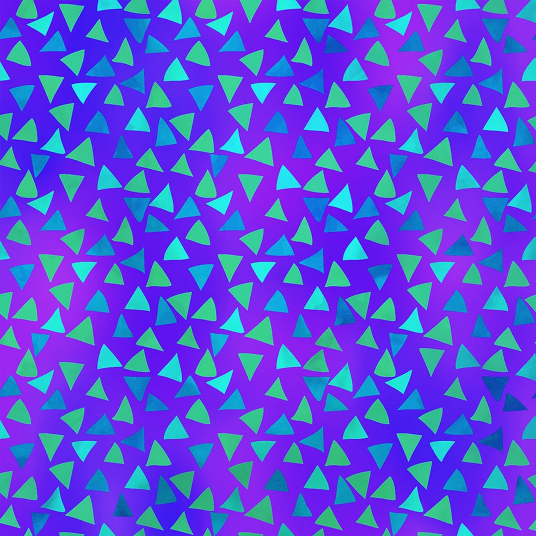 Dazzle Triangles Purple 7JYP-3 by in the Beginning 100% Cotton Quilting ...