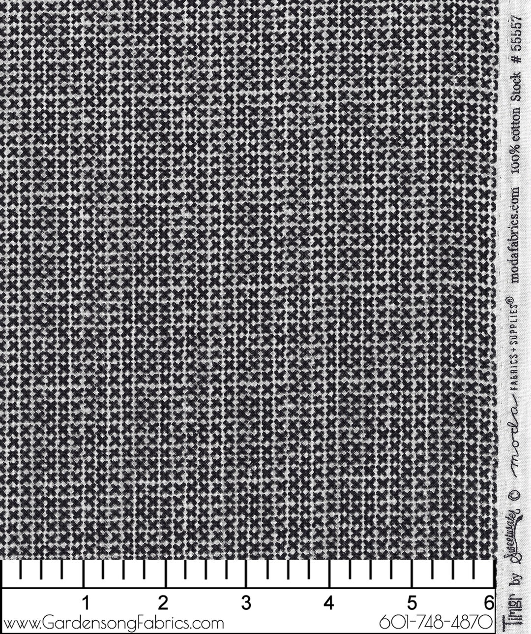 Timber Tracks HALF YARD Black White 55557-16 by Moda 100% Cotton ...