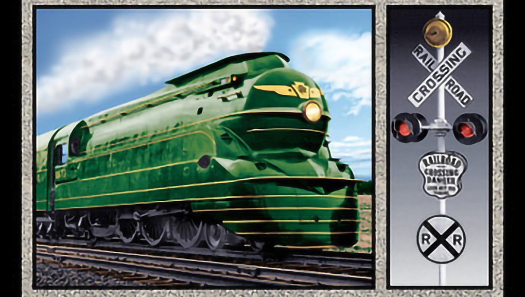 On the Right Track Train Panel 3083P-70 by Blank Quilting 100% Cotton ...
